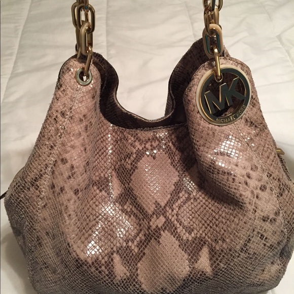 Bags | Michael Kors Snakeskin Bag | Poshmark
